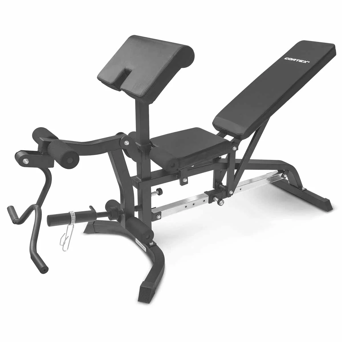 CORTEX BN-11 Exercise FID Bench with Preacher Pad & Leg Extension - Mr. Treadmill