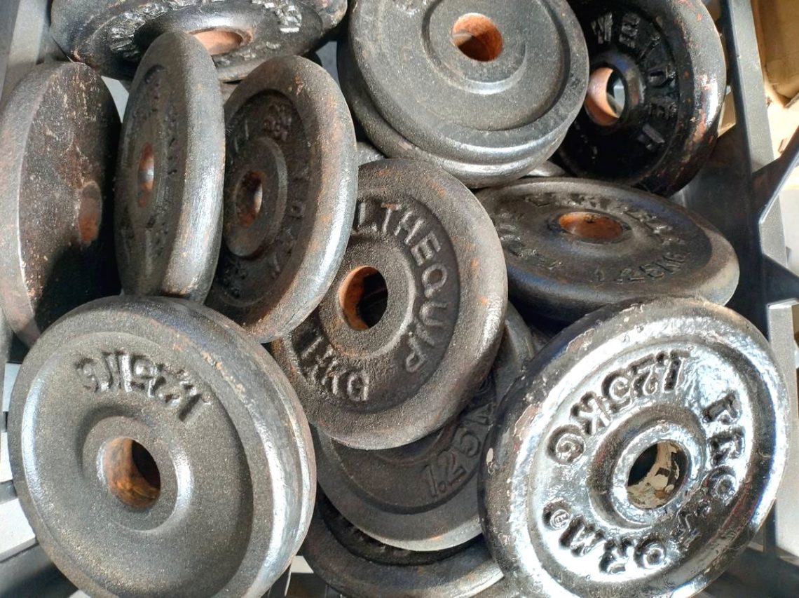 Used Weights, Rubber Dumbbells, Weights Plates and more